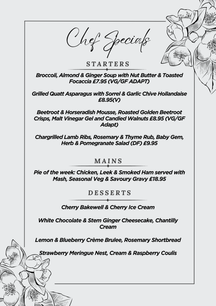 Menu's - Hundred House